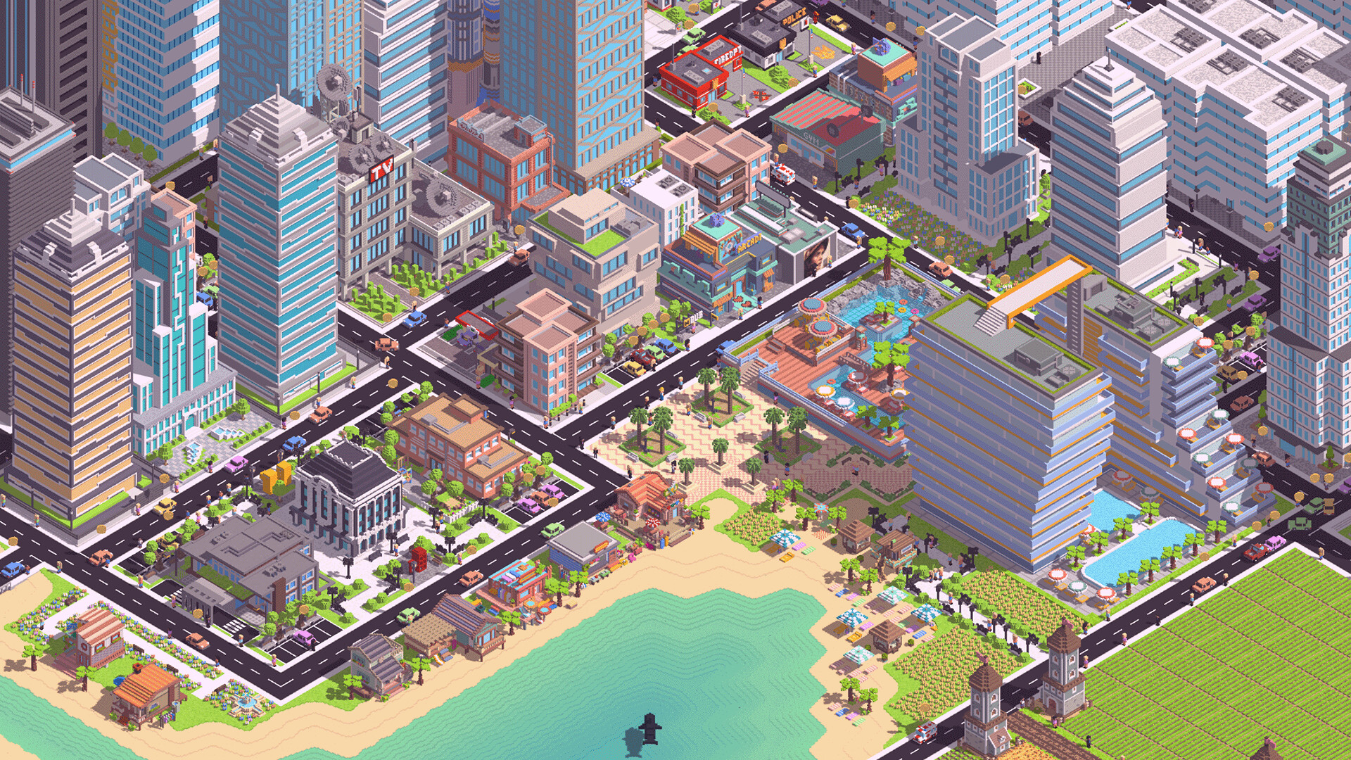 复古城市建设游戏《Super Citycon》Steam页面开放，2025年发行 - 热点聚焦 - 其乐 Keylol